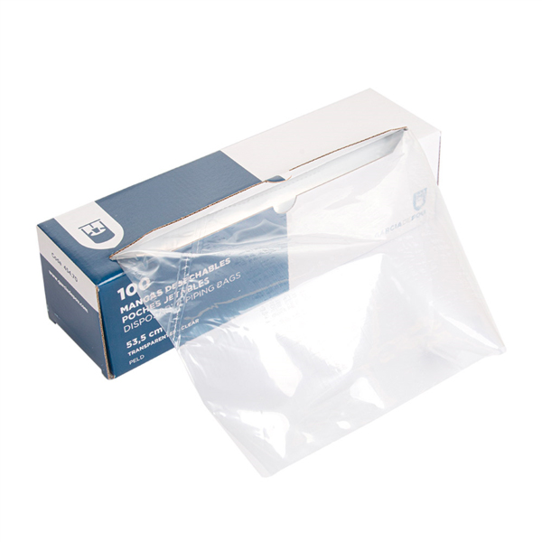 POCHES JETABLES 75 MICRONS 53.5 CM TRANSPARENT PELD 100U ...