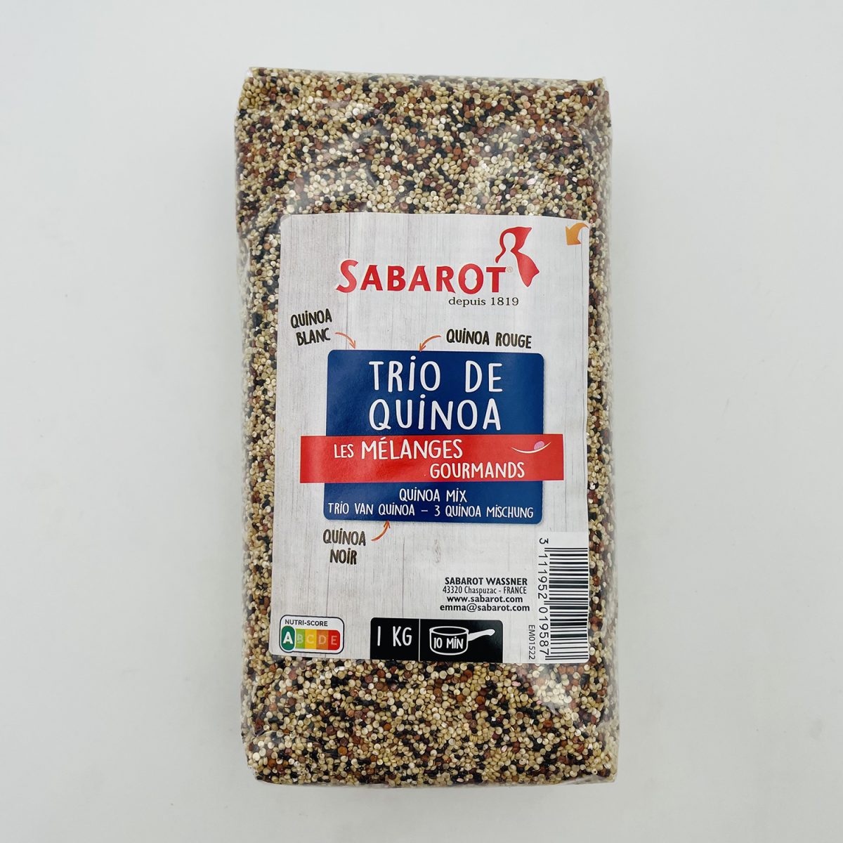 TRIO DE QUINOA 1KG SABAROT | Établissements DRAP